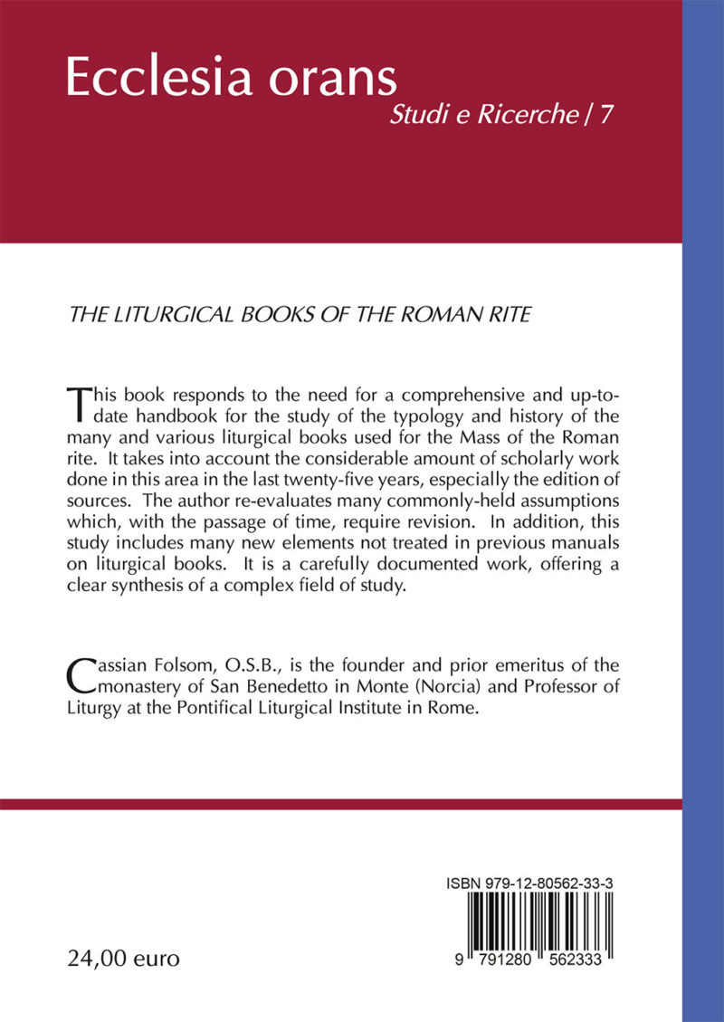 The liturgical books of the Roman rite – Ecclesia orans